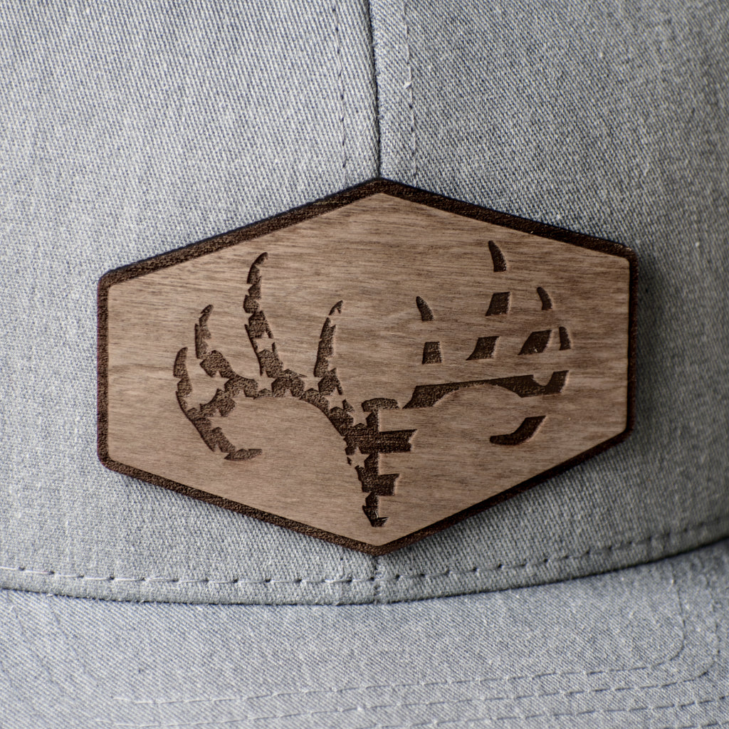 Wooden Patch Snapback Trucker | Freedom Stag Snapback Hat | Union ...